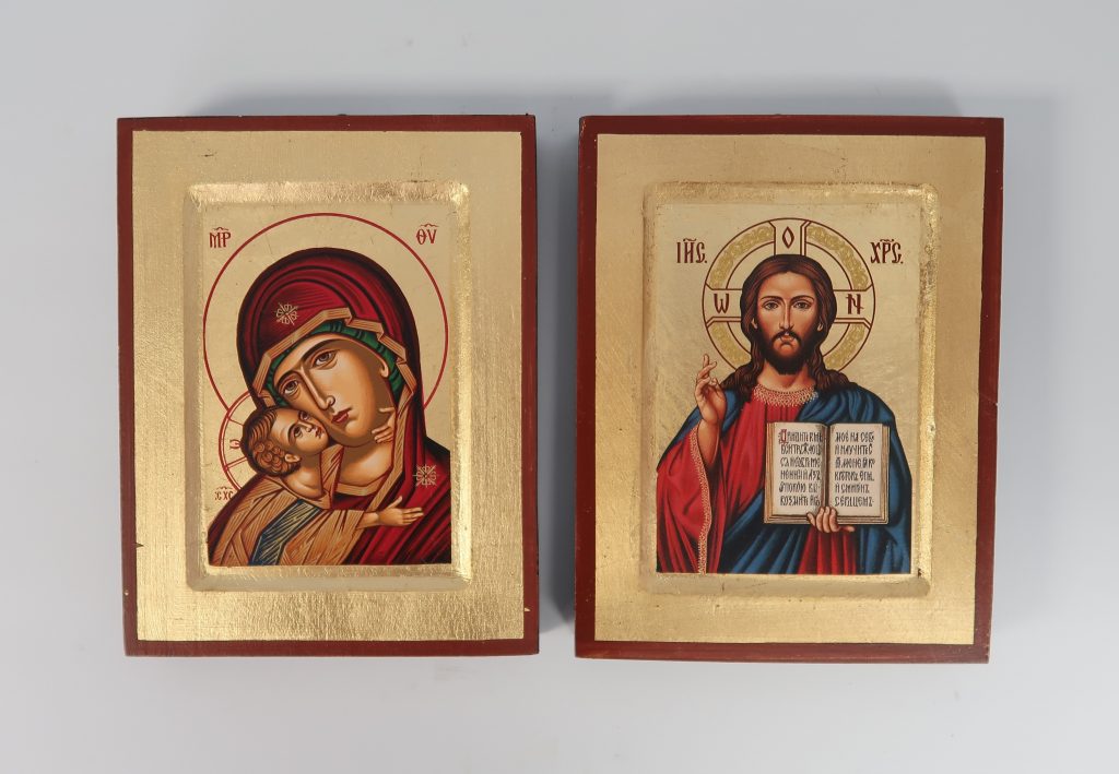 Set of Hand Painted Icons – Byzantine Church Supplies