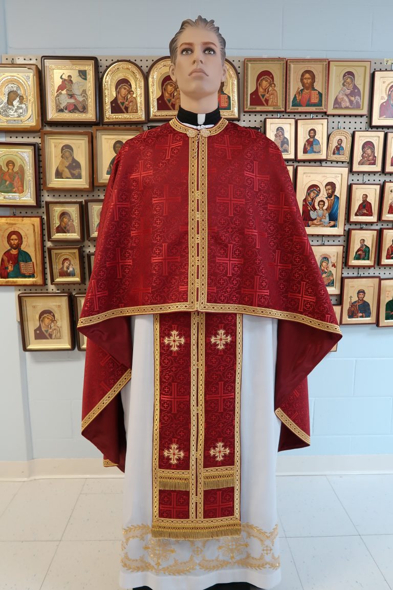 Red/Gold Vestments Set – Byzantine Church Supplies