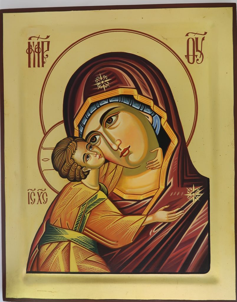Mother of God Hand-Painted Icon – Byzantine Church Supplies