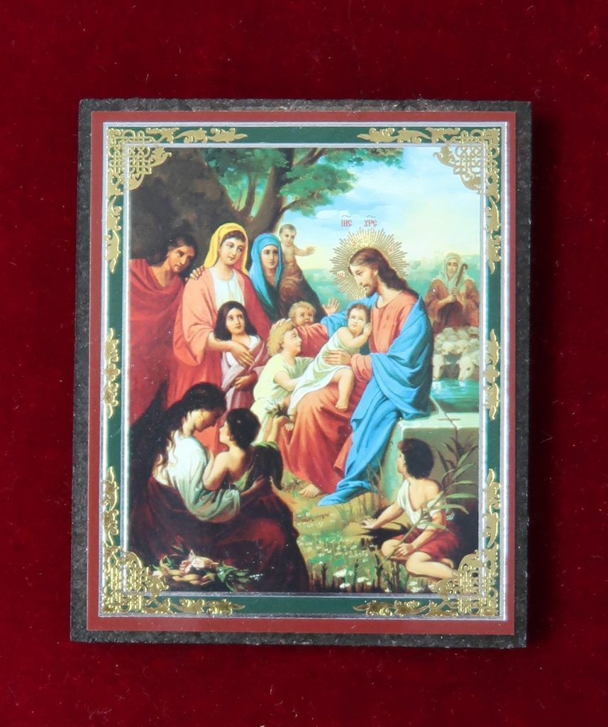Jesus with Children Icon – Byzantine Church Supplies