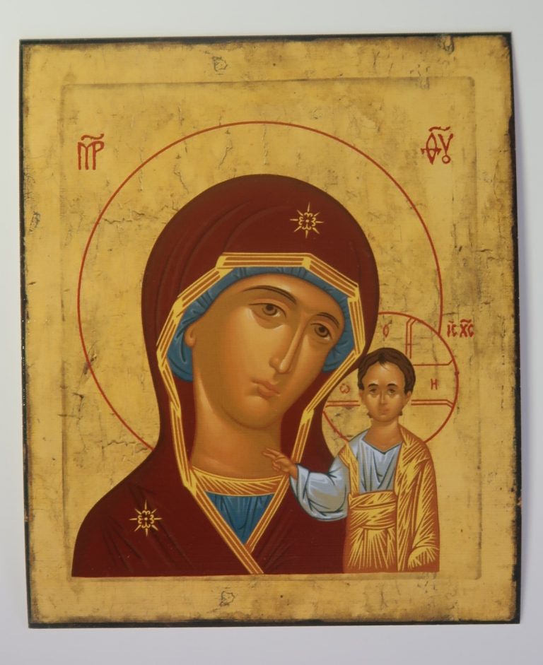 Mother of God Icon Print – Byzantine Church Supplies