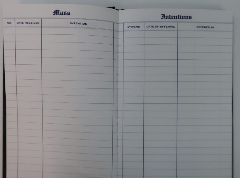 Mass Intention Register book Book – Byzantine Church Supplies