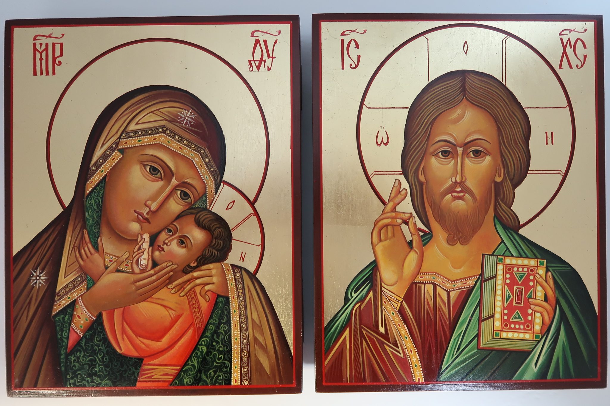 Set of Hand Painted Icons – Byzantine Church Supplies
