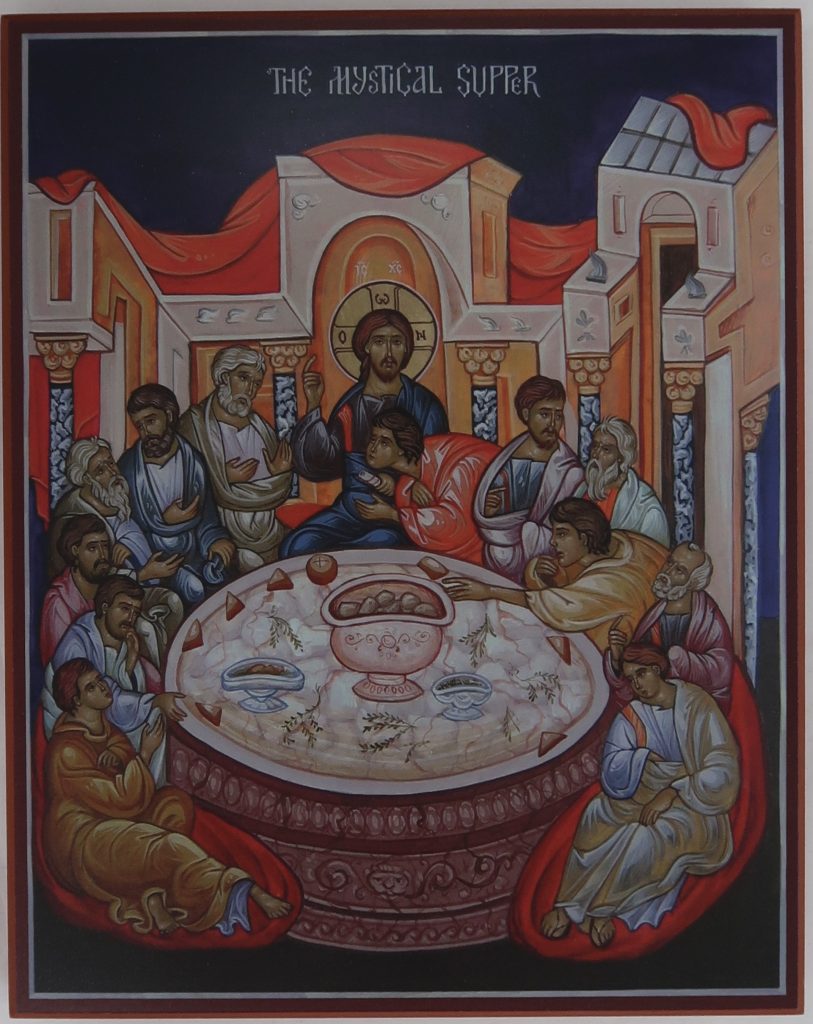 The Mystical Supper Icon, Large Size – Byzantine Church Supplies