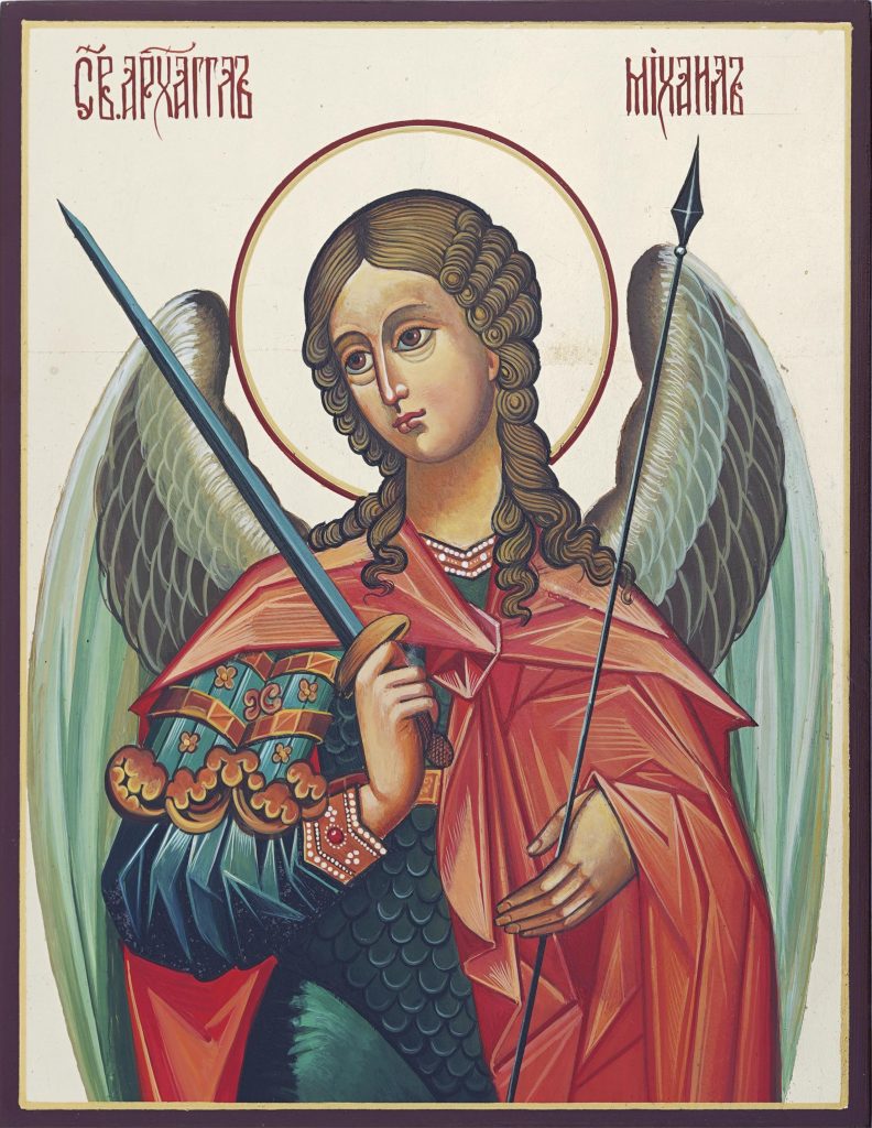 St. Michael Hand Painted Icon – Byzantine Church Supplies