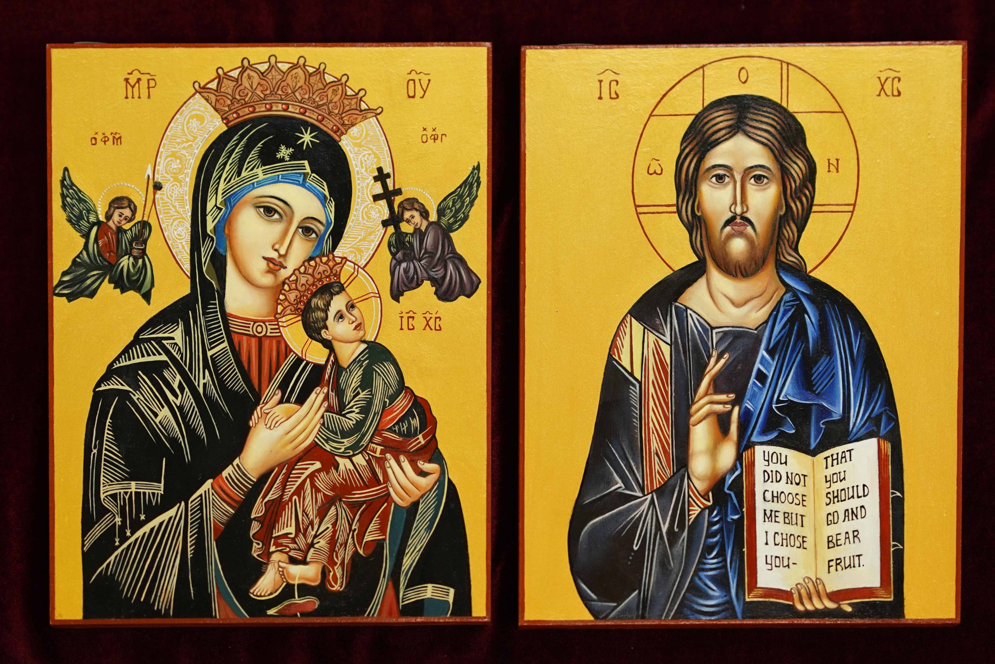 Set of Hand Painted Icons – Byzantine Church Supplies