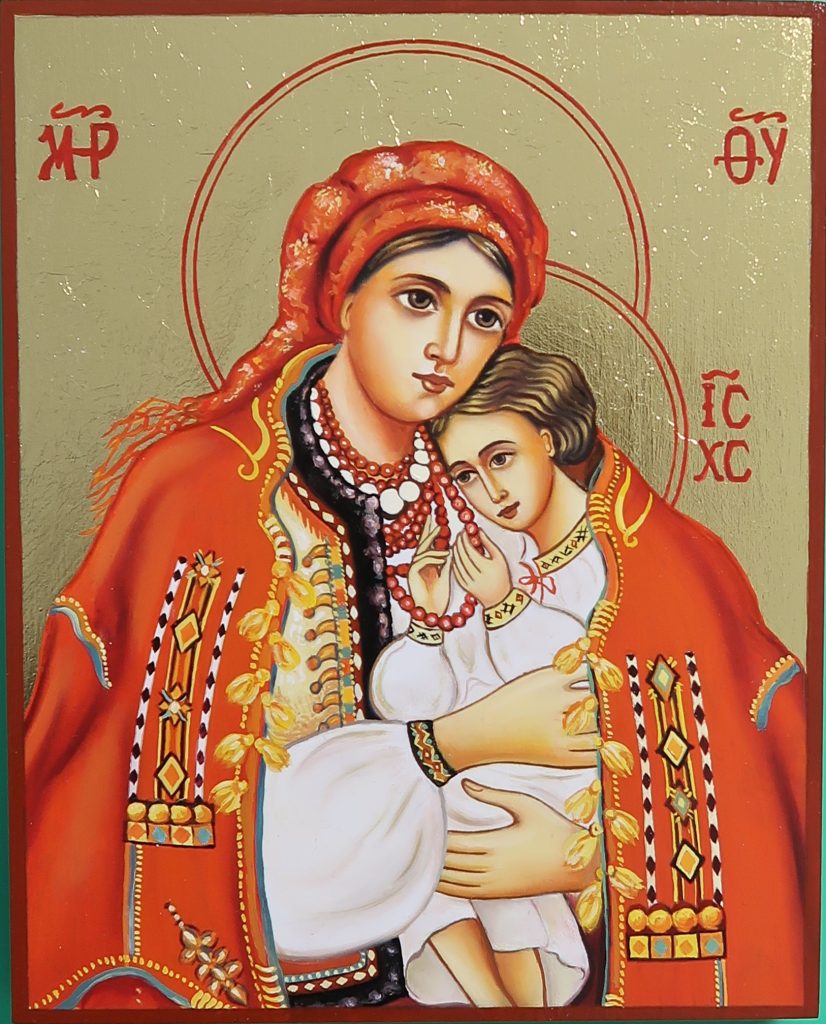 Mother of God Hand Painted Icon – Byzantine Church Supplies