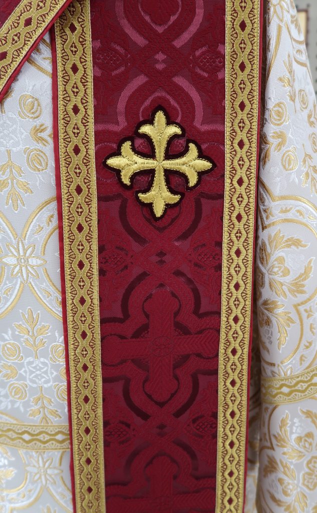 Burgundy Orarion – Byzantine Church Supplies