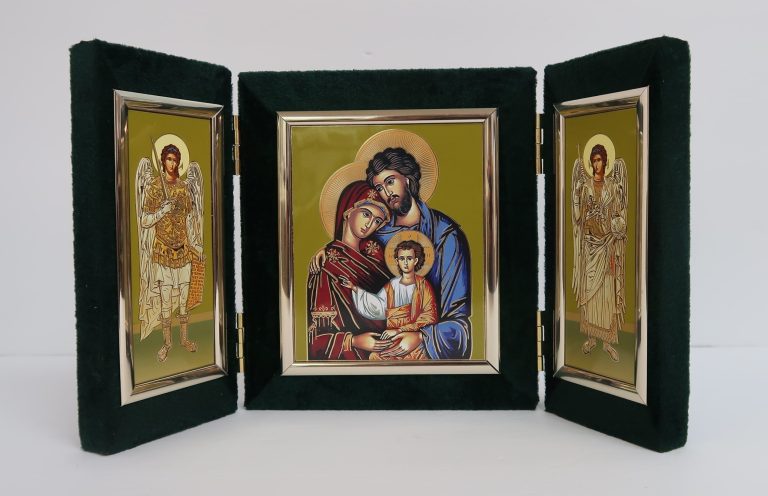 Holy Family Triptych Icon – Byzantine Church Supplies