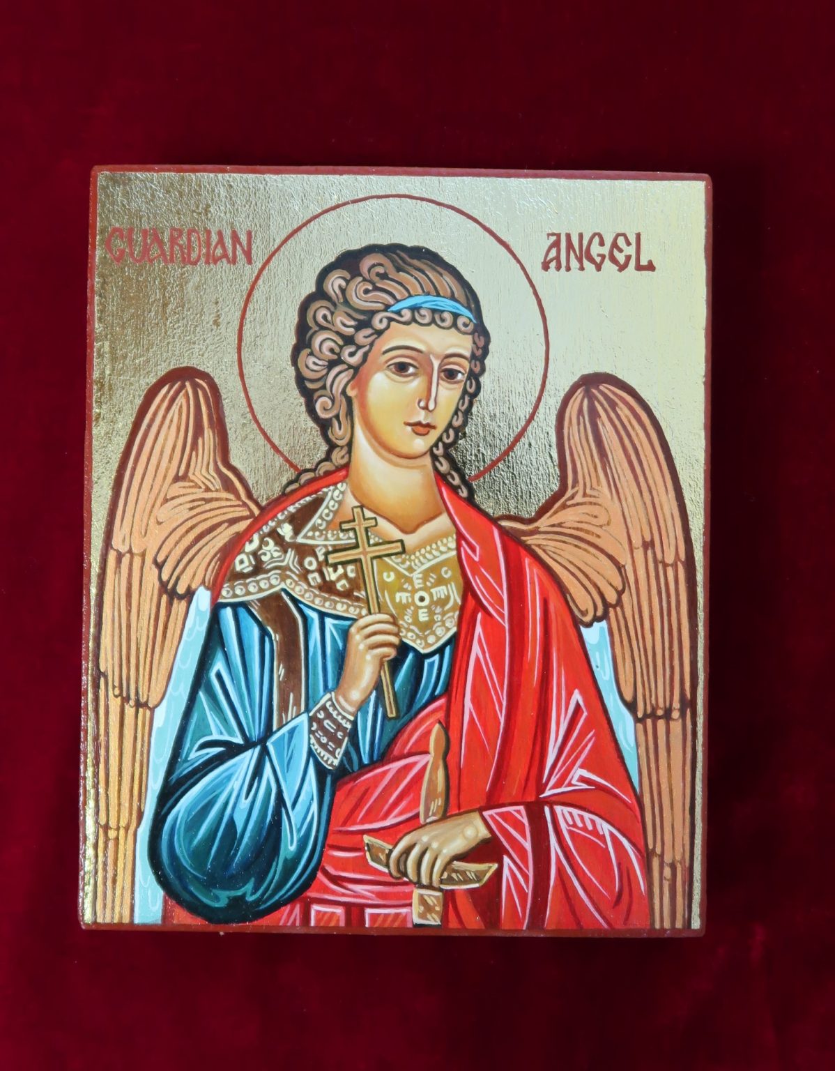 Guardian Angel Hand Painted Icon – Byzantine Church Supplies