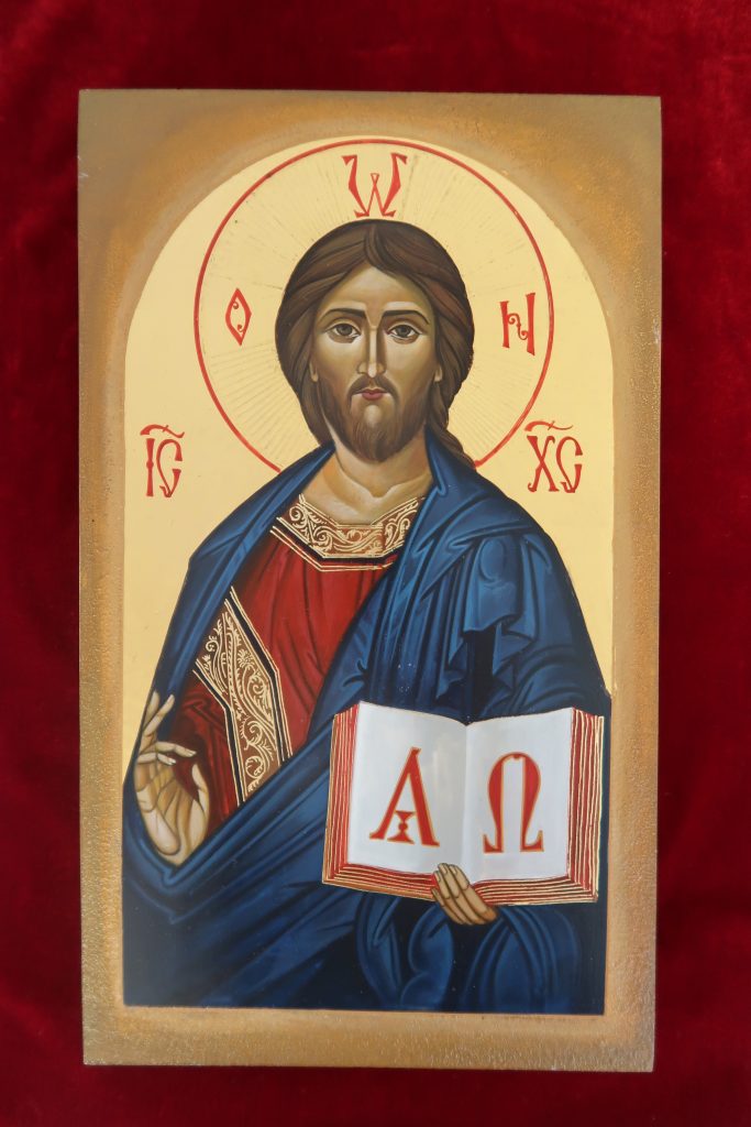 Christ Blessing Hand Painted Icon – Byzantine Church Supplies