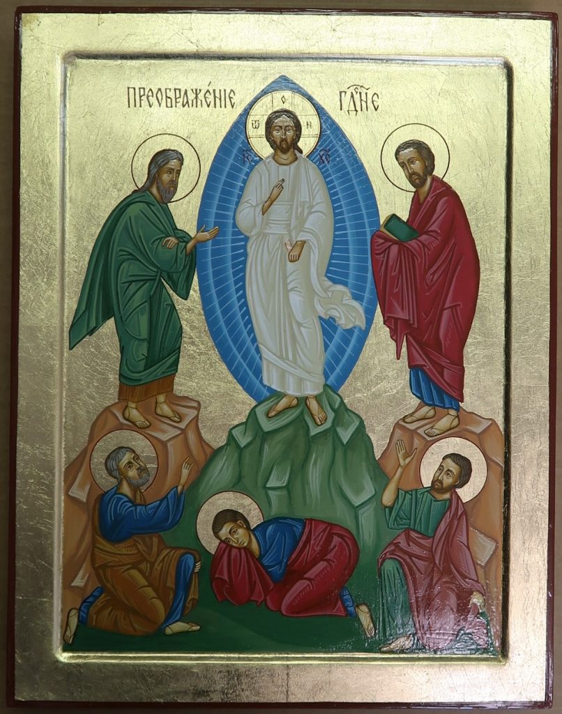 Transfiguration Hand Painted Icon – Byzantine Church Supplies
